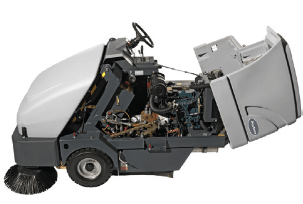 Advance Proterra Mid-Sized Parking Lot Outdoor Sweeper - Bortek Industries®