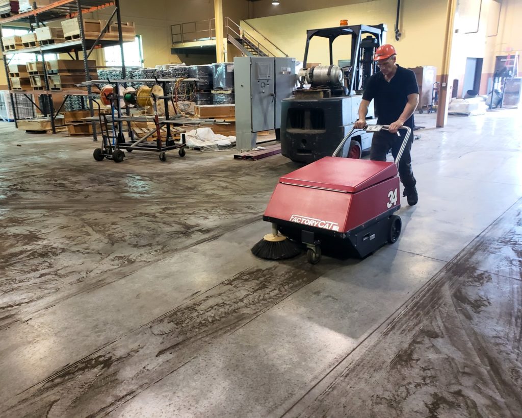 Factory Cat Model 34 - Floor Sweeper - Bortek Industries, Inc.