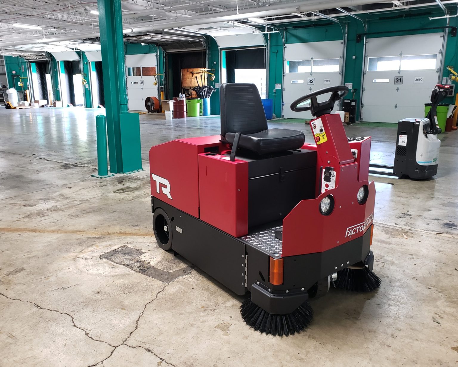 Factory Cat Model TR Floor Sweeper - Bortek Industries, Inc.