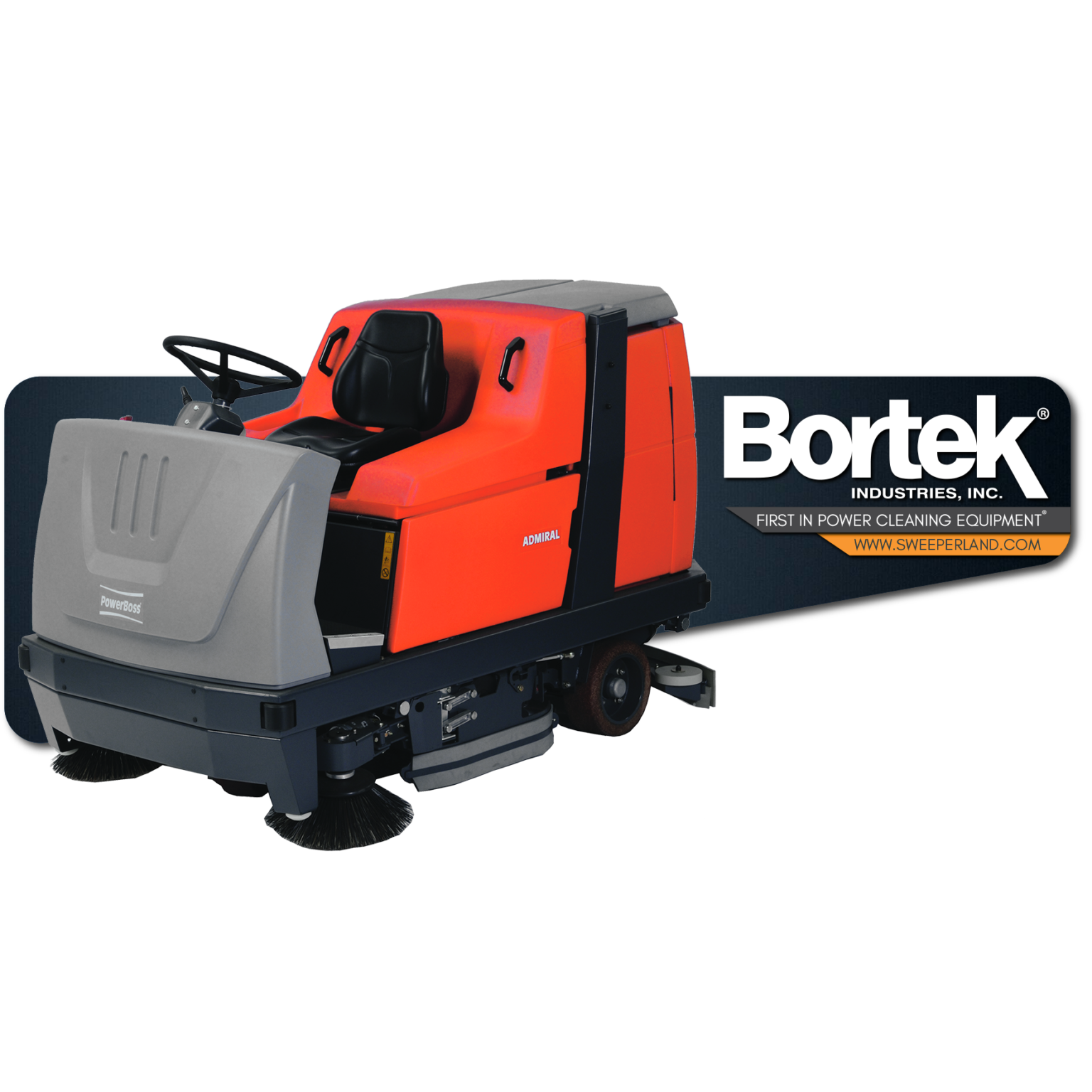 PowerBoss Admiral 38C Scrubber/Sweeper - Bortek Industries, Inc.