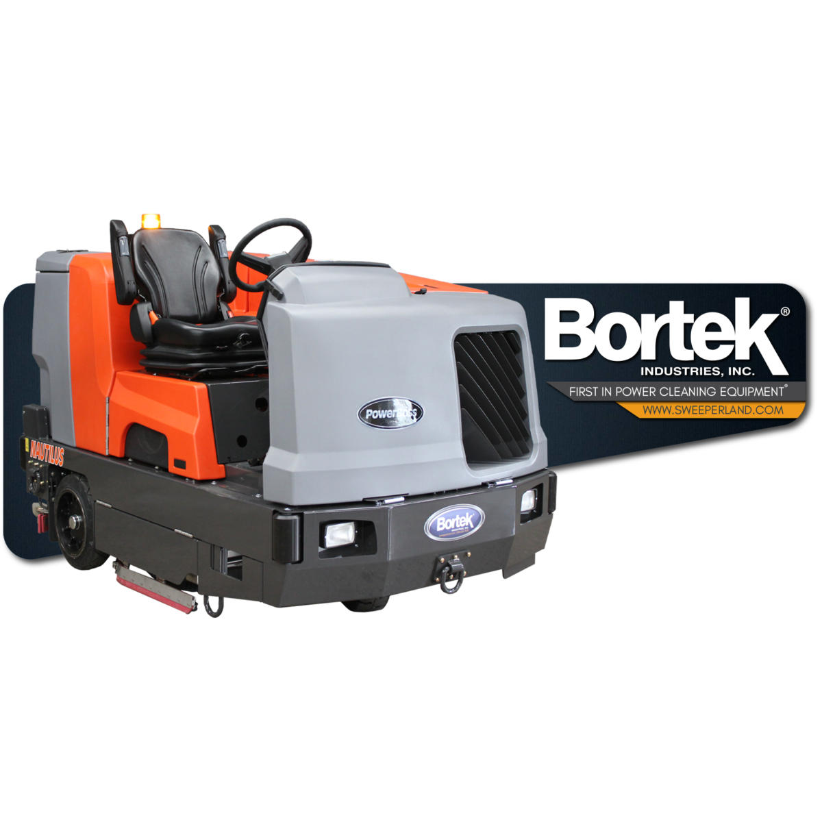PowerBoss Nautilus Scrubber/Sweeper - Bortek Industries, Inc.