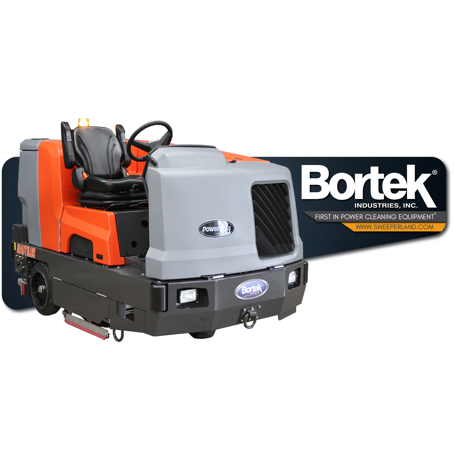 PowerBoss Nautilus Scrubber/Sweeper - Bortek Industries, Inc.