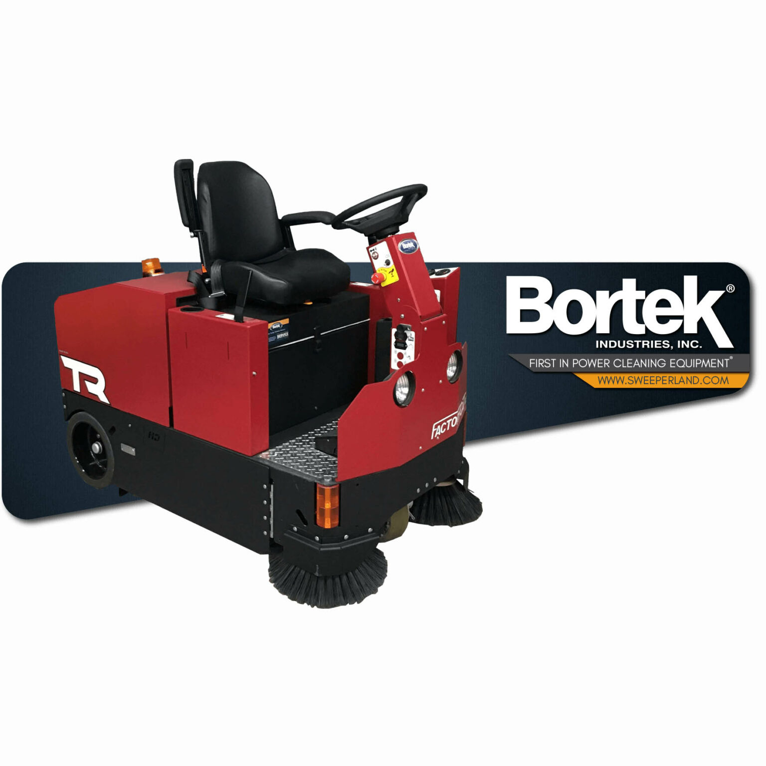 Factory Cat Model TR Floor Sweeper - Bortek Industries, Inc.