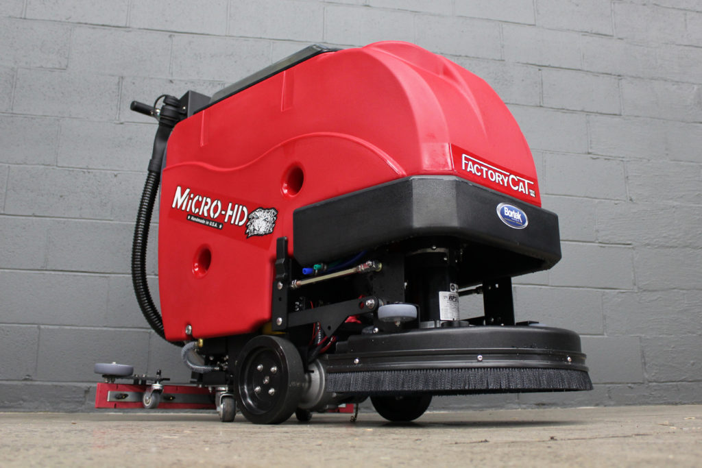 Factory Cat Micro-HD Walk Behind Scrubber - Bortek Industries, Inc.