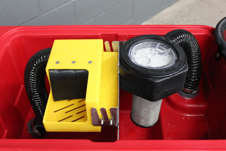 Factory Cat Micro-HD Walk Behind Scrubber - Bortek Industries, Inc.