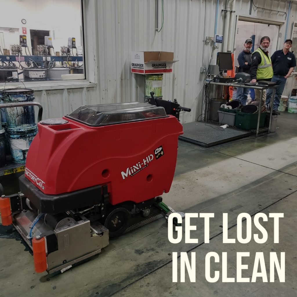 Factory Cat Mini-HD Floor Scrubber - Bortek Industries, Inc.