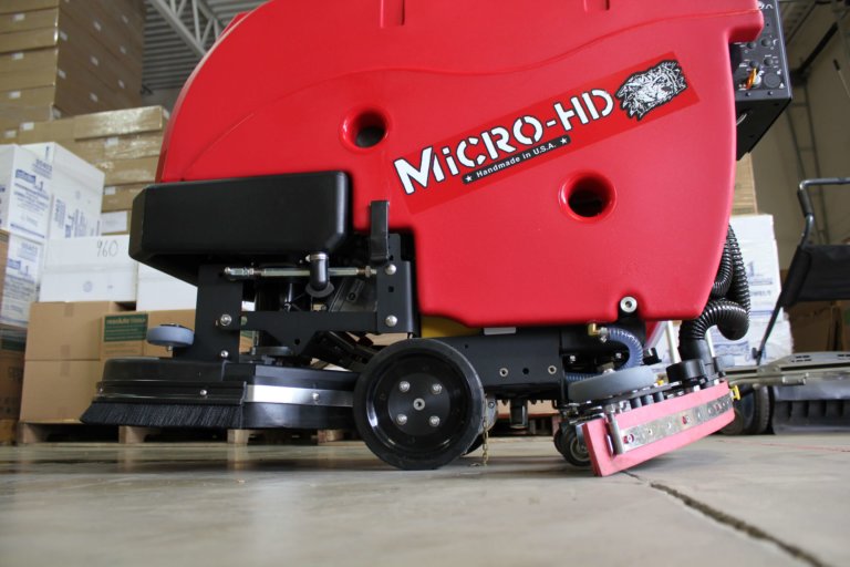 Factory Cat Micro-HD Walk Behind Scrubber - Bortek Industries, Inc.