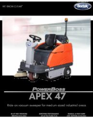 PowerBoss Apex 47 Floor Sweeper - Bortek Industries, Inc.