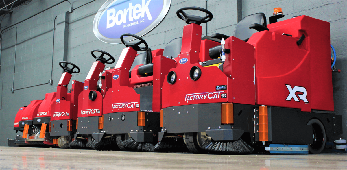 Used Factory Cat Sweepers and Scrubbers - Bortek Industries, Inc.®