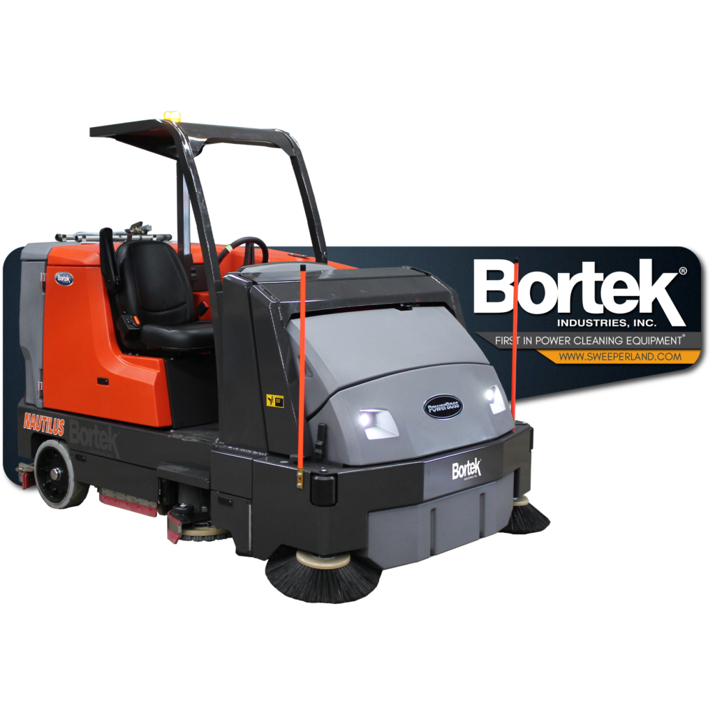 PowerBoss Nautilus Battery Sweeper/Scrubber - Bortek Industries, Inc.