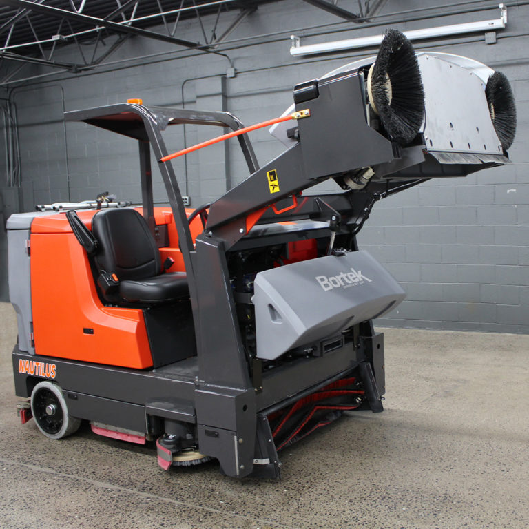 PowerBoss Nautilus Battery Sweeper/Scrubber - Bortek Industries, Inc.