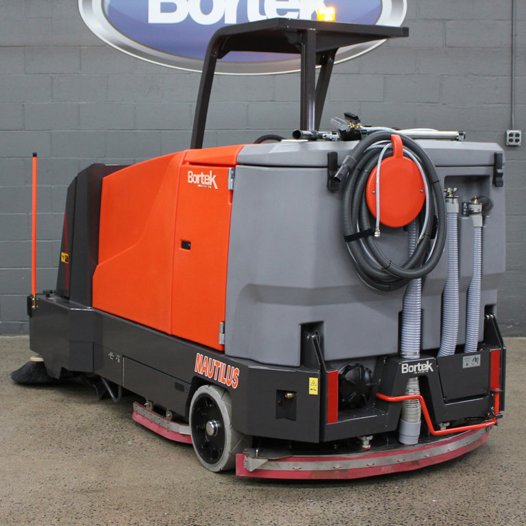 PowerBoss Nautilus Battery Sweeper/Scrubber - Bortek Industries, Inc.