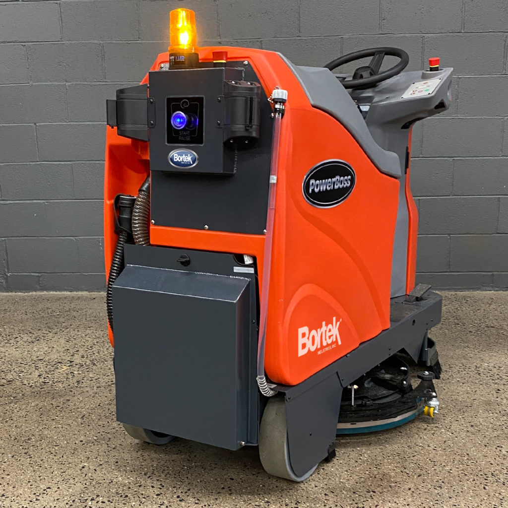 PowerBoss ScrubMaster AMR Autonomous Robot Scrubber | Bortek